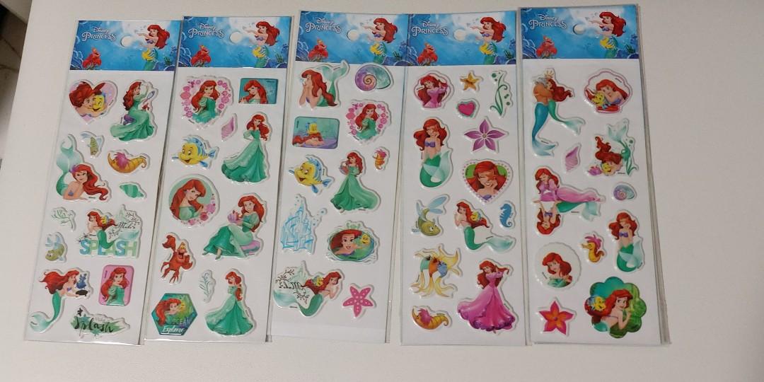 Ariel Little Mermaid stickers, Hobbies & Toys, Art & Prints on Carousell