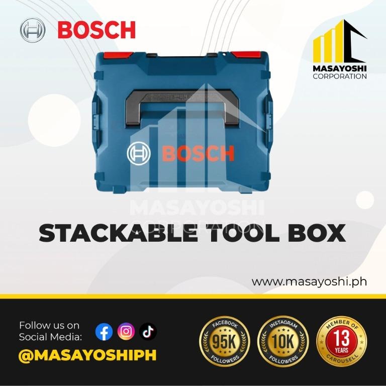 Bosch L-Boxx 136 Stackable Tool Box | Storage Box | Bosch, Commercial ...
