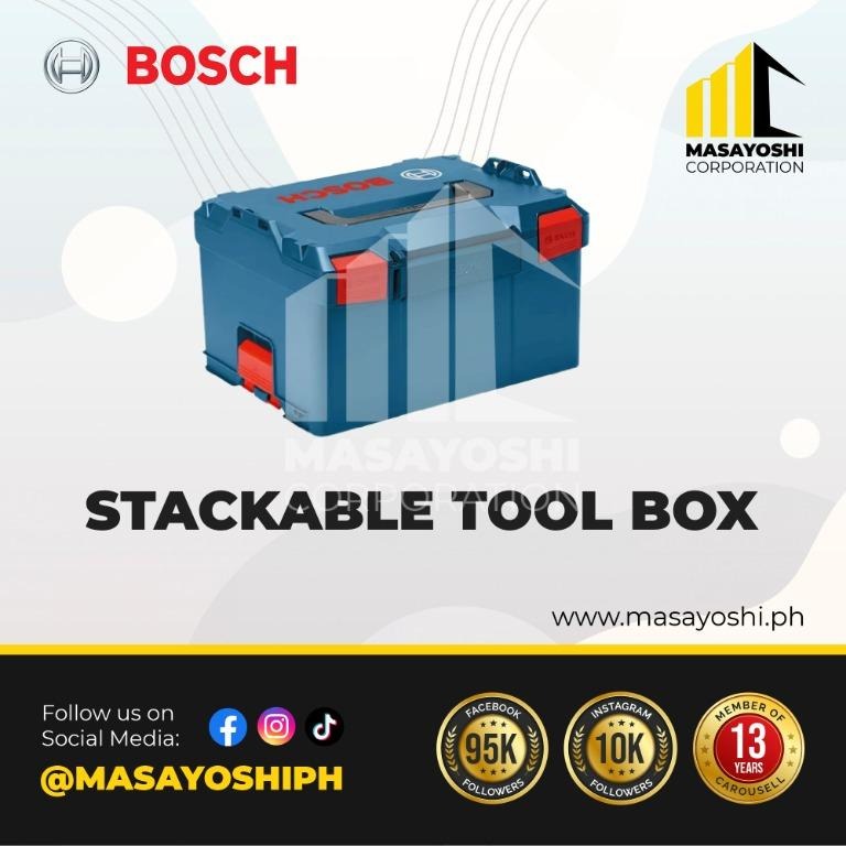 Bosch L-Boxx 238 Stackable Tool Box | Safety Box | Storage Box | Bosch ...