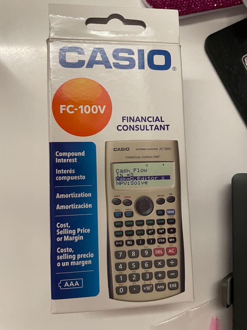 Casio FC-100V financial calculator, Computers & Tech, Office & Business ...