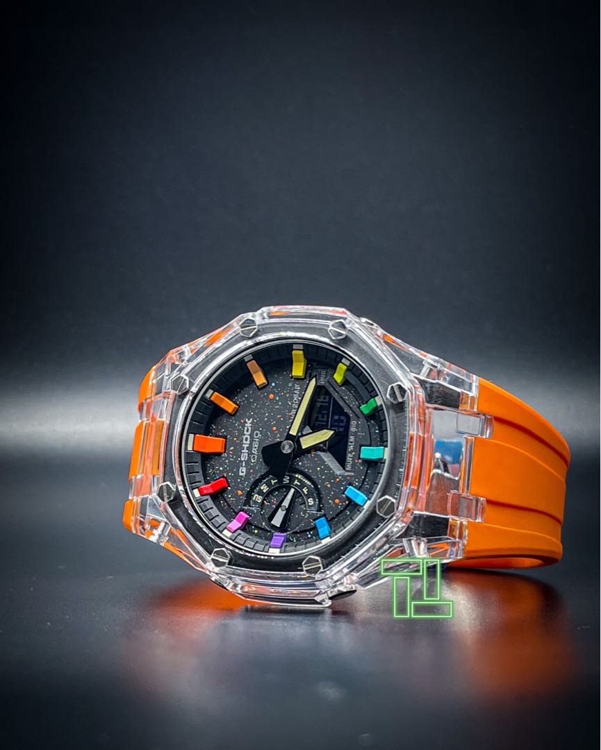 Casio G-Shock GA2100 GA2110 GA-2100 GA-2110 CasiOak Acrylic Case Mod ...