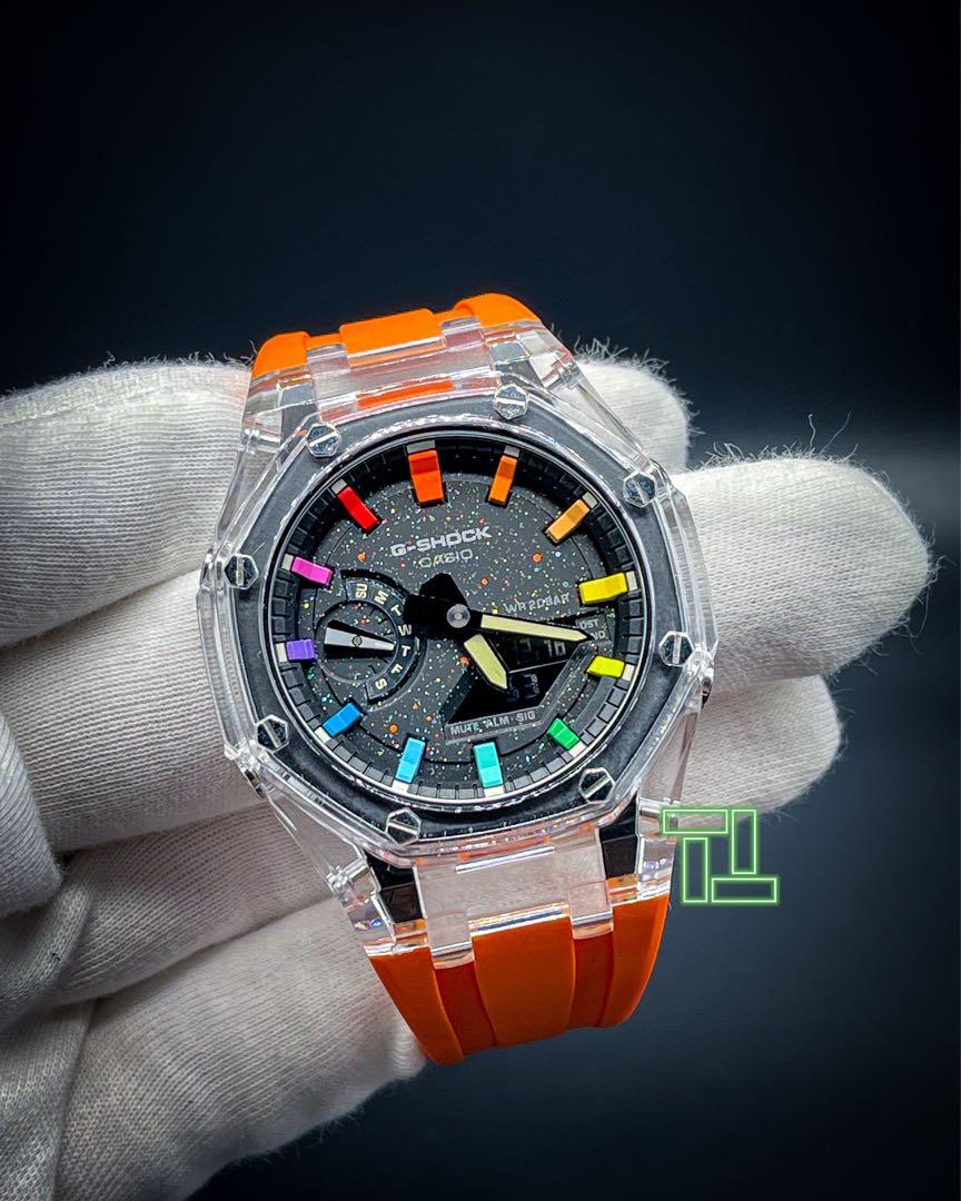 Casio G-Shock GA2100 GA2110 GA-2100 GA-2110 CasiOak Acrylic Case Mod ...