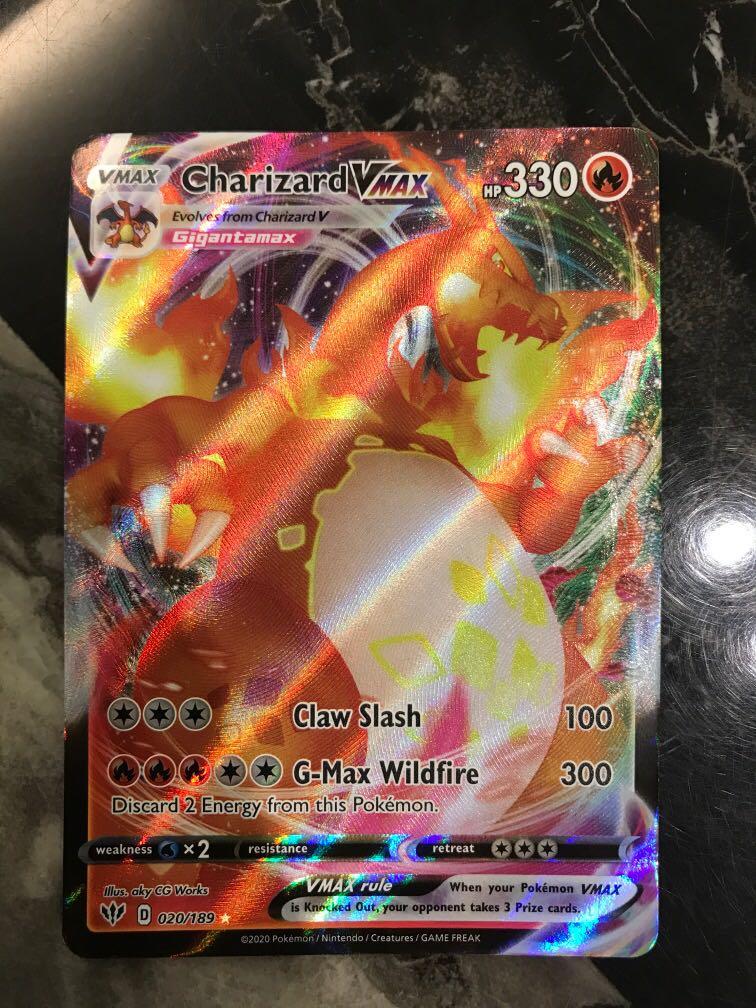 Charizard Vmax binder quality, Hobbies & Toys, Toys & Games on Carousell