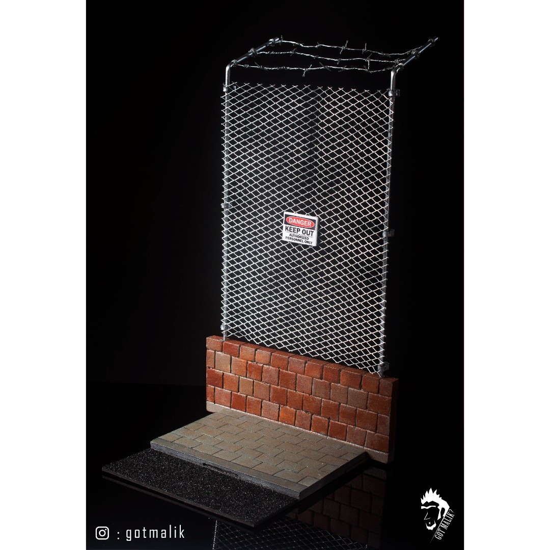 Custom Fence diorama for marvel legends and mcfarlane scale action ...