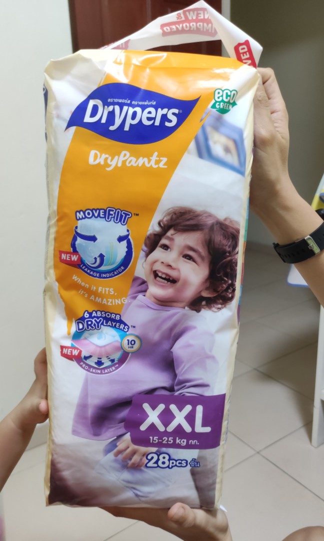 Drypers pants xxl, Babies & Kids, Bathing & Changing, Diapers & Baby ...