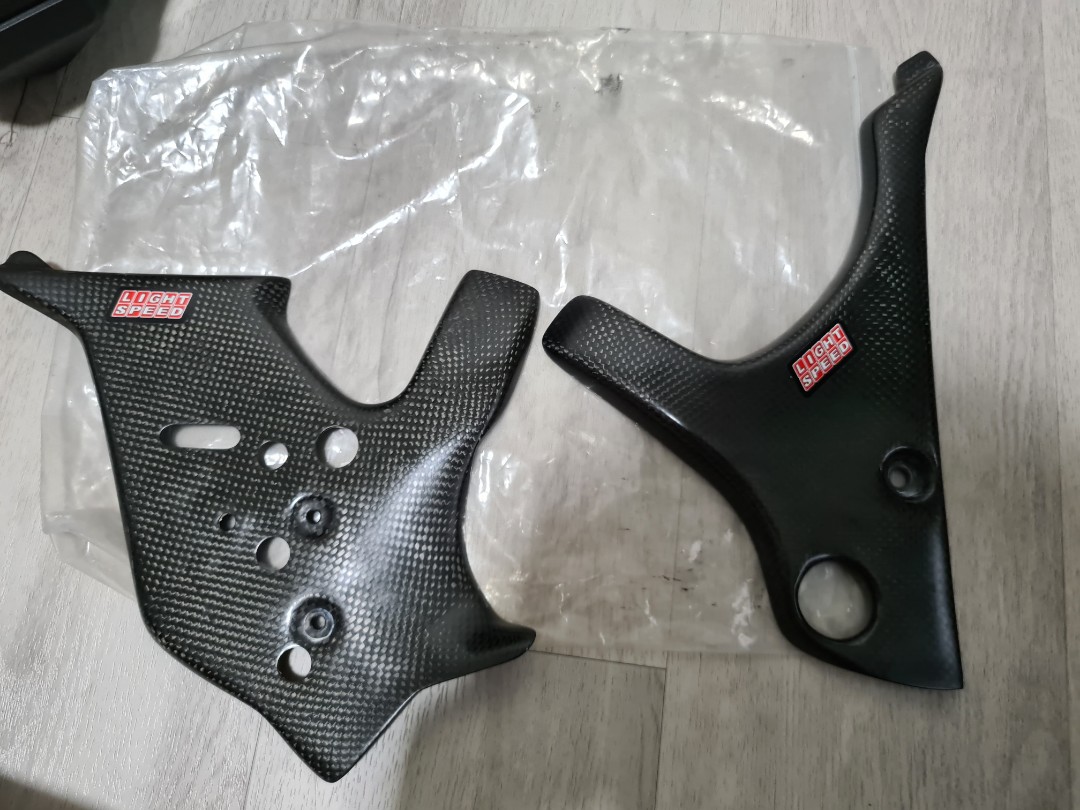 Drz400sm lightspeed frameguard, Motorcycles, Motorcycle Accessories on ...