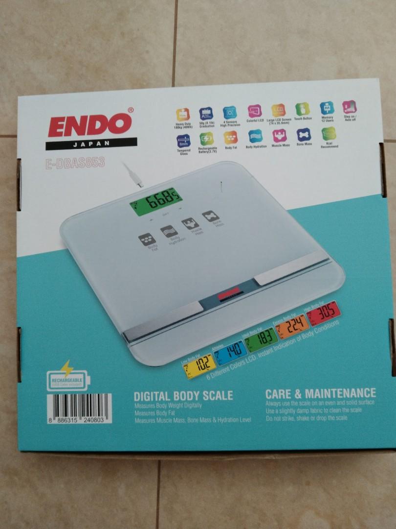 Endo Digital Body Scale, Health & Nutrition, Health Monitors & Weighing ...