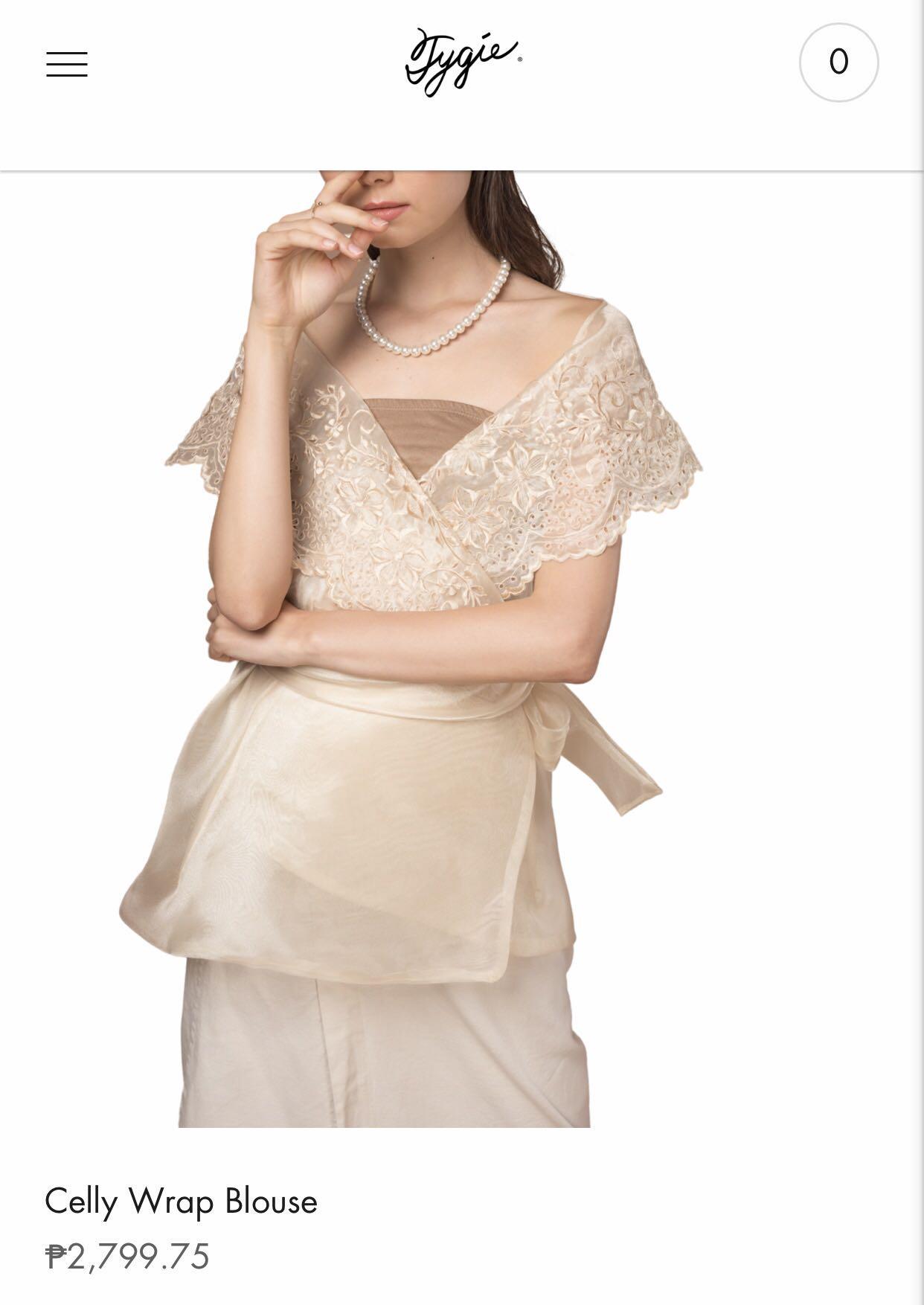 Filipiniana (Wrap Blouse only), Women's Fashion, Dresses & Sets ...