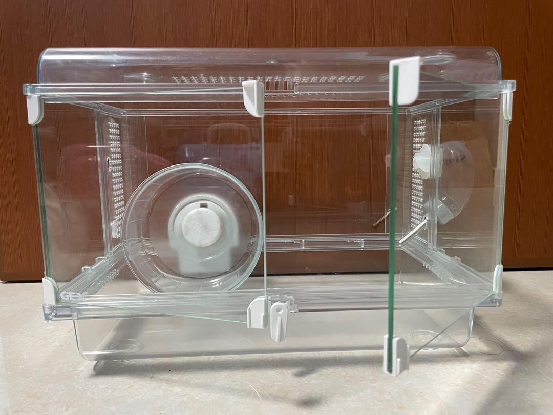 GEX glass harmony 360 plus hamster cage, Pet Supplies, Homes & Other Pet Accessories on Carousell
