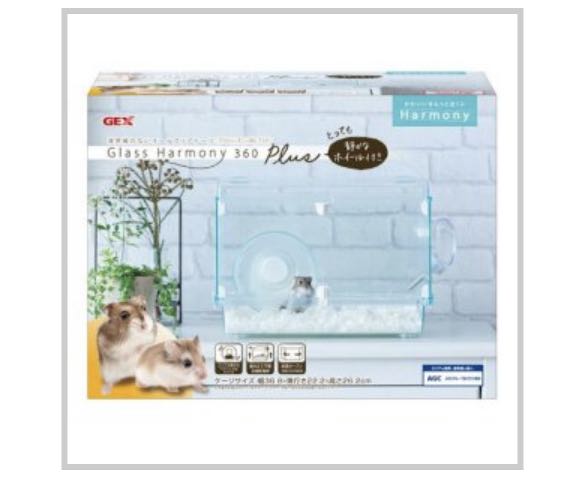 GEX glass harmony 360 plus hamster cage, Pet Supplies, Homes & Other Pet Accessories on Carousell