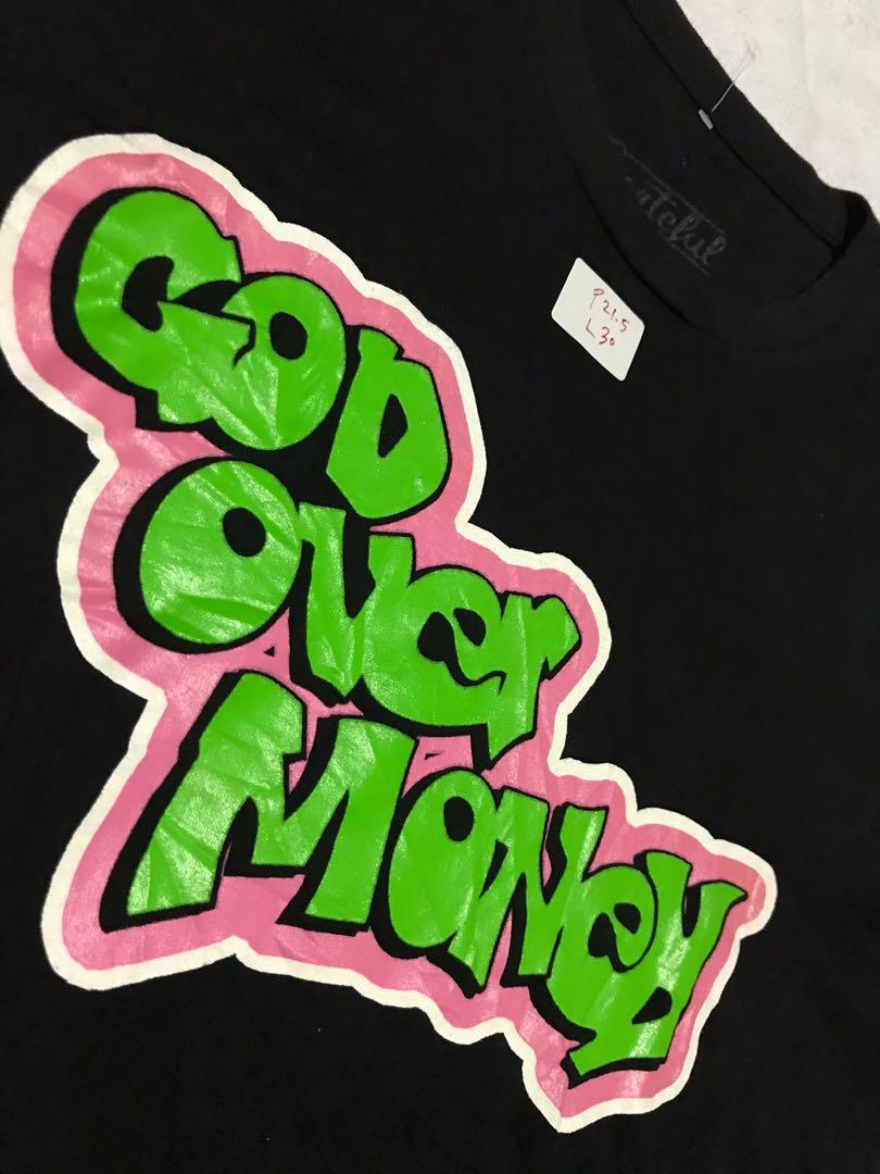 God Over Money Hip Hop, Men's Fashion, Tops & Sets, Tshirts & Polo ...
