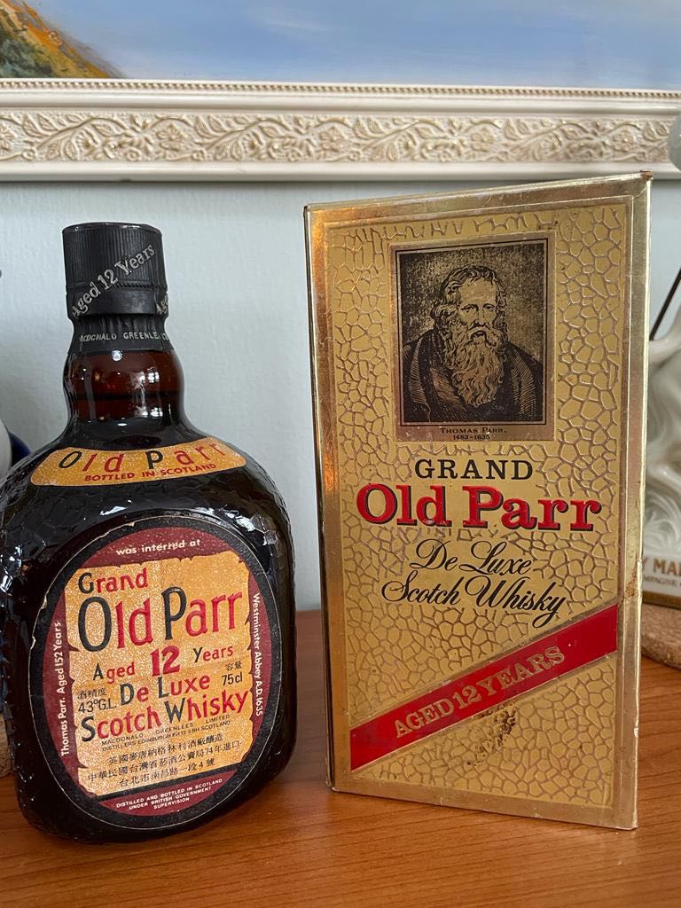 GRAND OLD PARR Deluxe Scotch Whisky 12year. 750ml, Food & Drinks, Alcoholic Beverages on Carousell