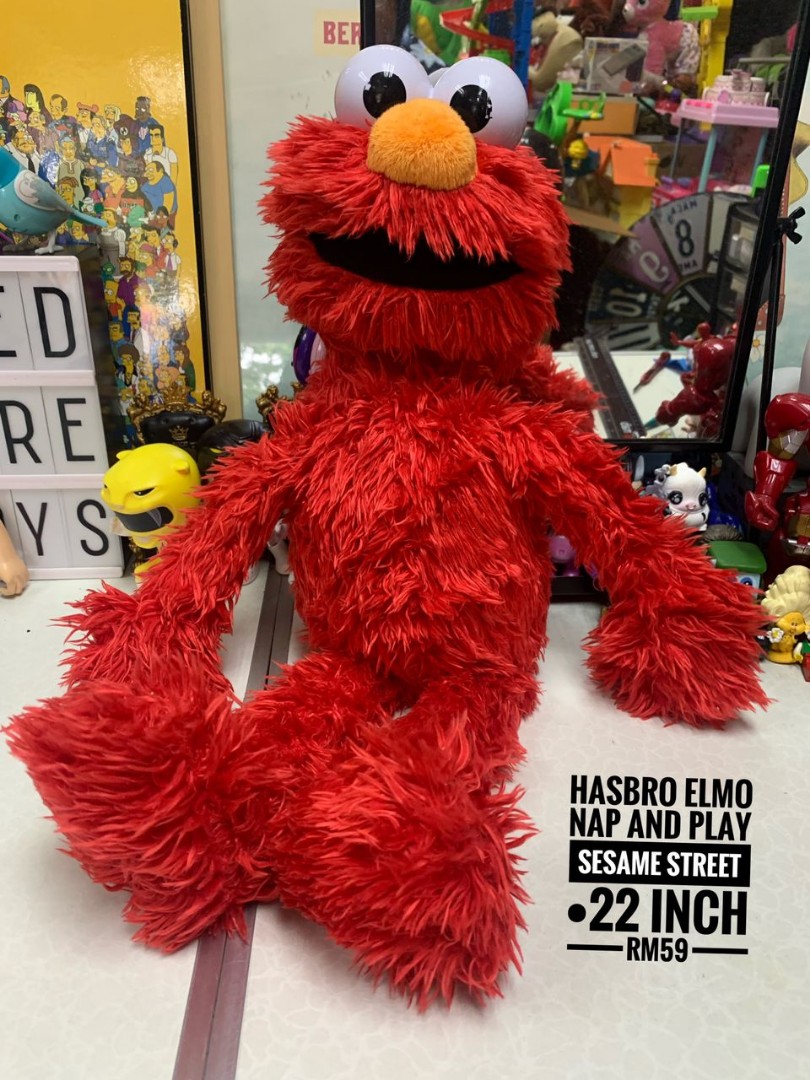 Hasbro elmo nap and play sesame street, Hobbies & Toys, Toys & Games on ...