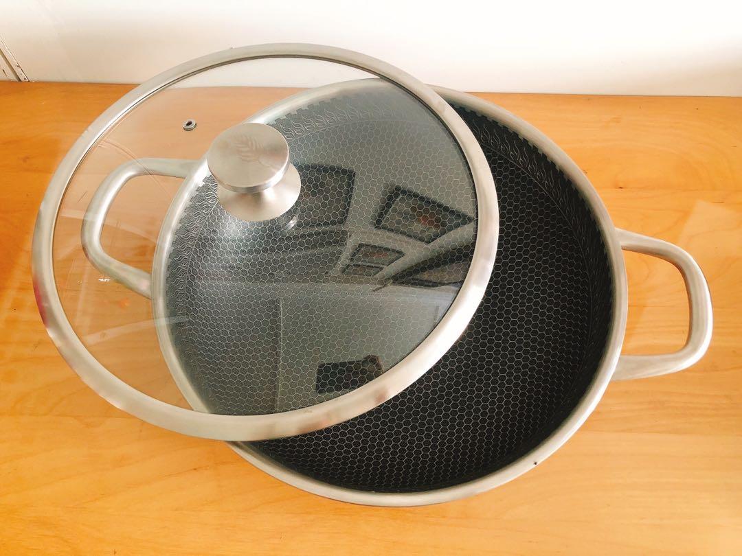 蜂巢炒锅Honeycomb wok(7-Layer German Technology), TV & Home Appliances ...