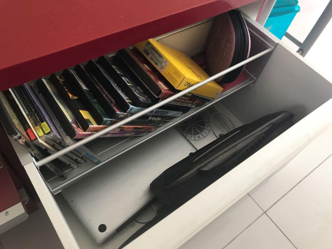 IKEA Maroon TV Console, Furniture & Home Living, Furniture, TV Consoles on Carousell