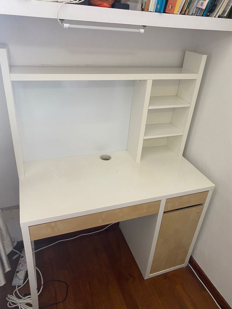 Ikea Micke study/dressing table with drawers, compartment and shelf, Furniture & Home Living ...
