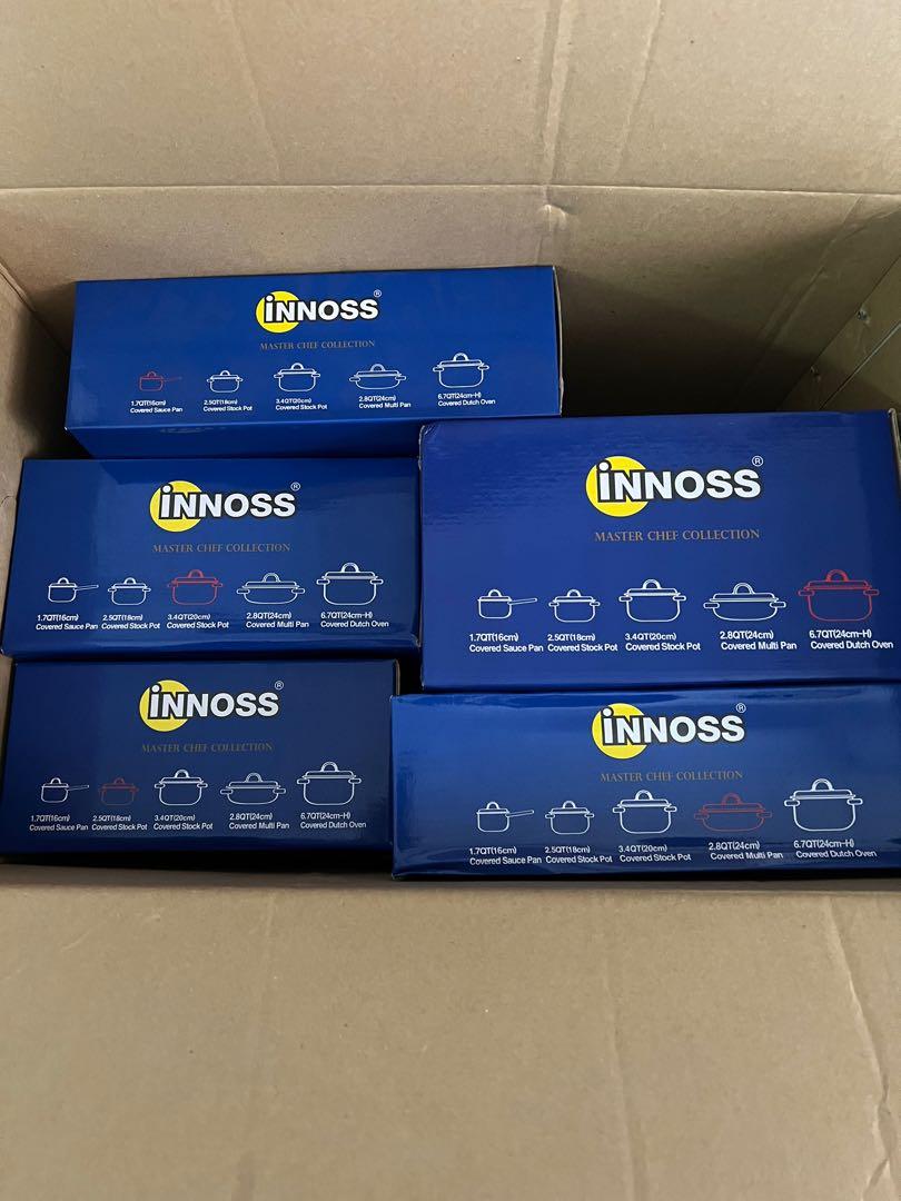 INNOSS MASTER CHEF COLLECTION 10-PIECE SET COOKWARE (please read ...