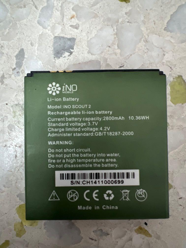 Ino Scout 2 Battery, Mobile Phones & Gadgets, Mobile & Gadget ...