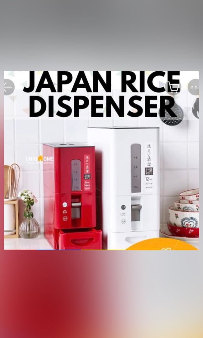 Japan Rice Dispenser 6l in Red, TV & Home Appliances, Kitchen ...