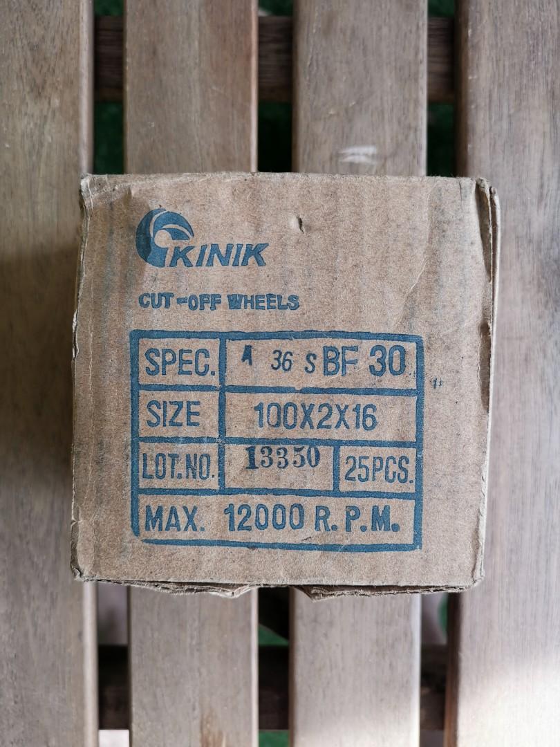 Kinik Grinding Wheels / Cut-Off Wheels, Furniture & Home Living, Home ...