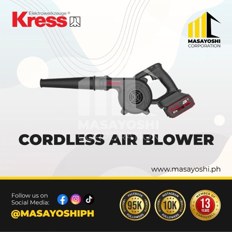 Kress Cordless Air Blower | 20V | KU085 | Power Tools | Air Blower ...