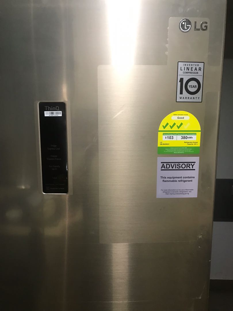 LG Fridge 451Litres recently bought, Model_ GB-B4459GV, TV & Home ...