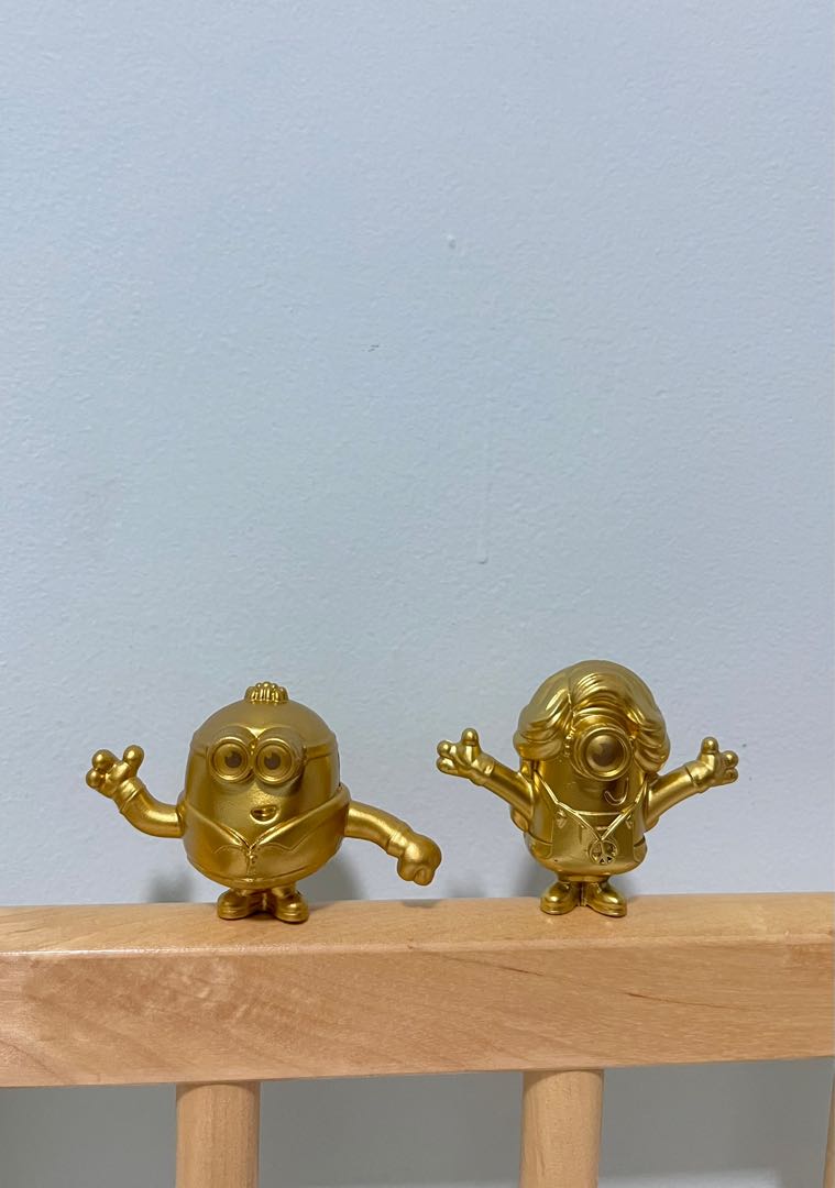 McDonald's Gold Minions, Hobbies & Toys, Toys & Games on Carousell