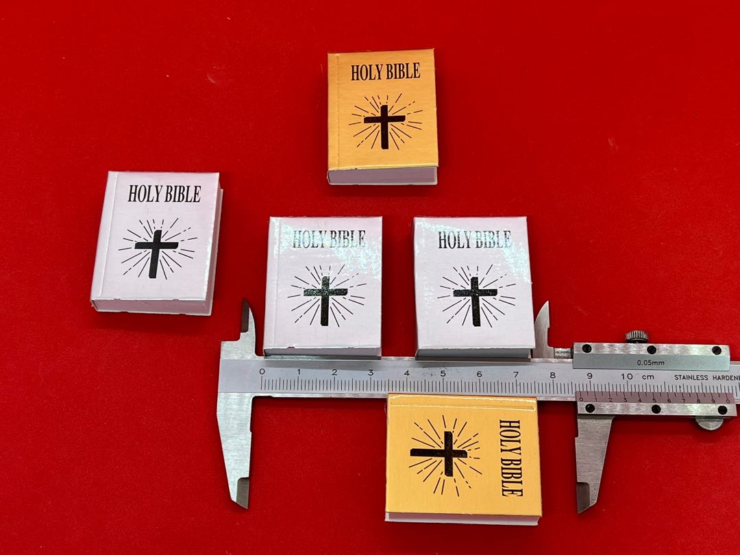 Miniature Holy Bible book, paper, spiritual, Hobbies & Toys, Stationery ...