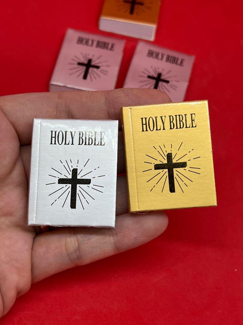 Miniature Holy Bible book, paper, spiritual, Hobbies & Toys, Stationery ...