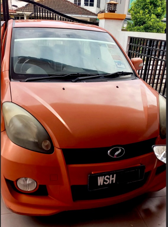 Myvi SE 2009 Auto Orange Tangerine, Cars, Cars for Sale on Carousell
