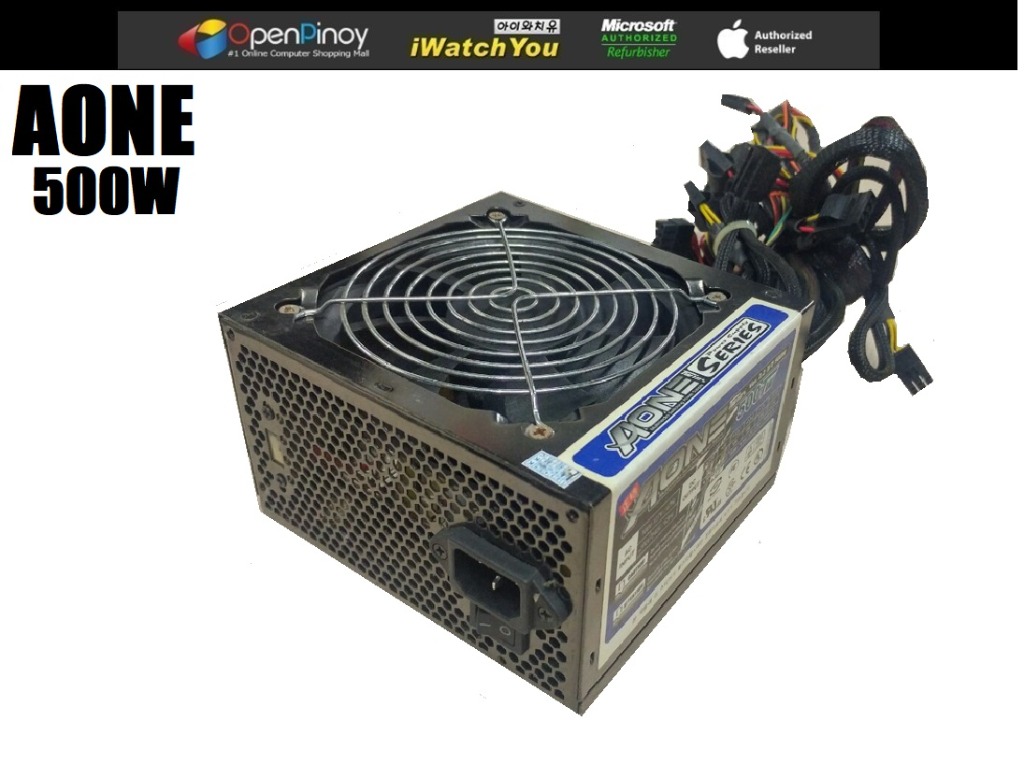 N-Class AONE Brand 500W V2.2 Power Supply Unit, Computers & Tech, Parts ...