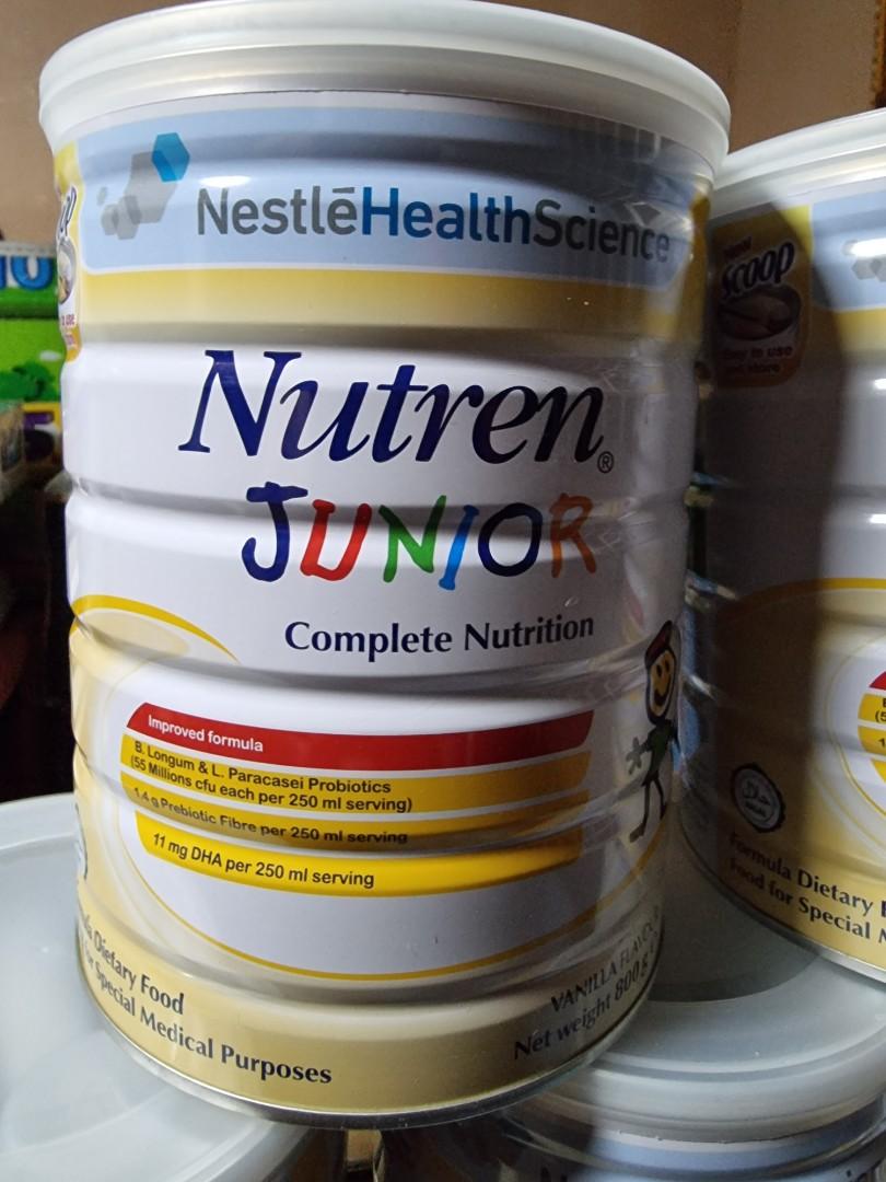 Nestle Nutren Junior 800g Carton (5 Tins), Babies & Kids, Nursing ...