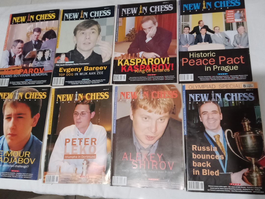 New In Chess Magazine 2002 (Complete 8 Volumes) Chess Book, Hobbies ...