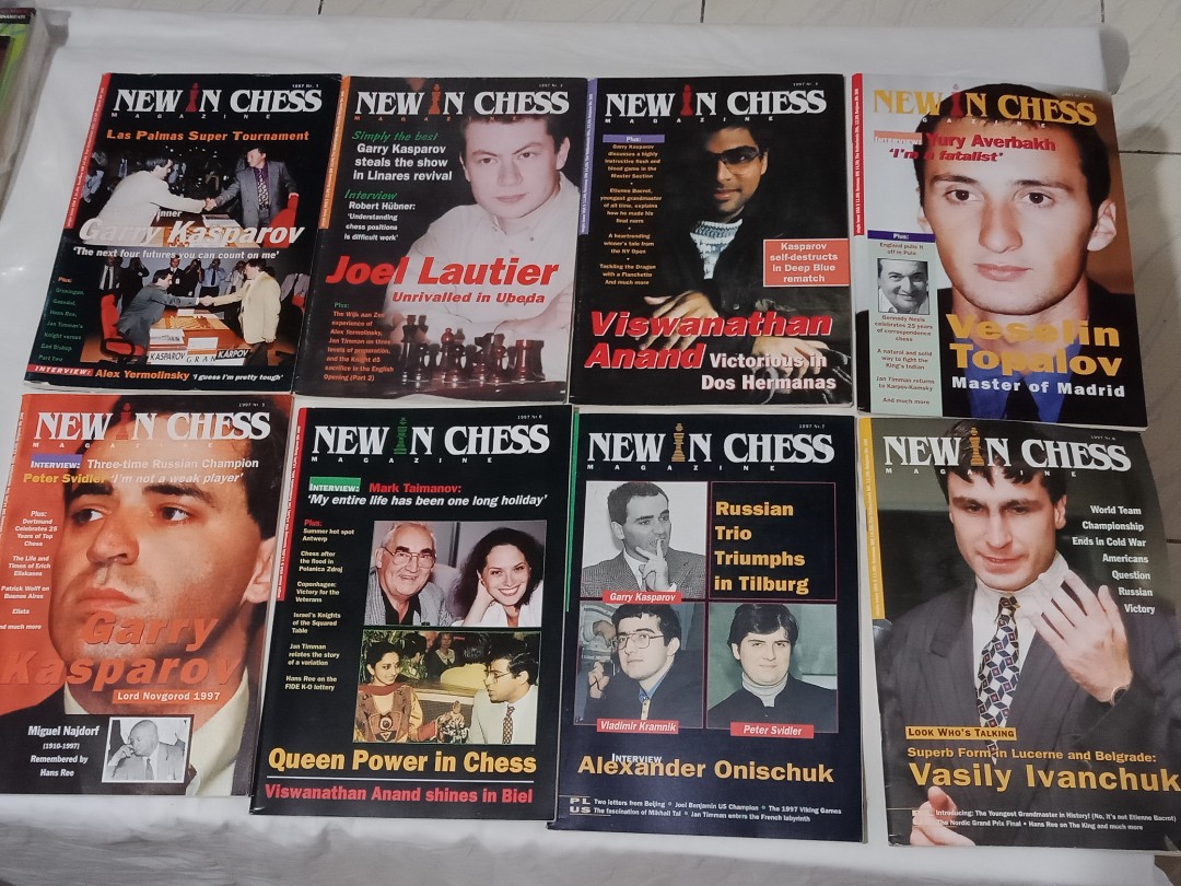 New In Chess Magazine 1997 (Complete 8 Volumes) Chess Book, Hobbies ...