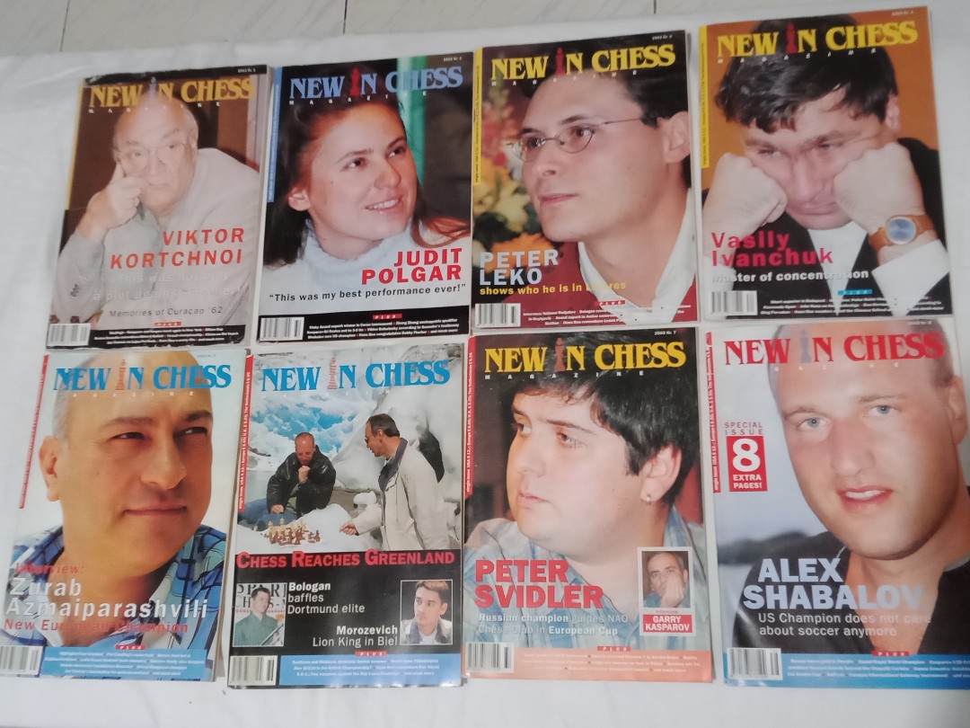 New In Chess Magazine 2003 (Complete 8 Volumes) Chess Book, Hobbies ...