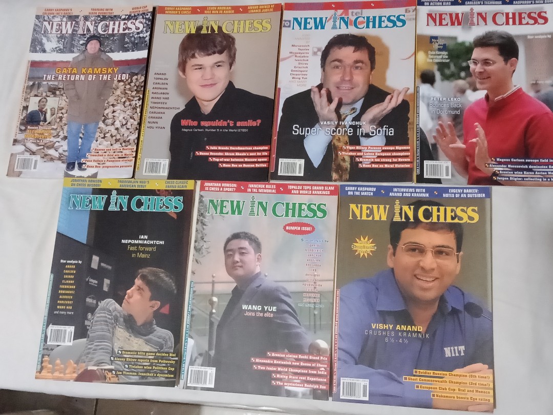 New In Chess Magazine 2008 (Volumes 1, 2 to 8) Chess Book, Hobbies ...