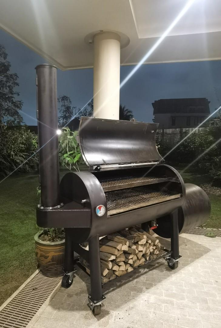 SOL BBQ Offset Smoker for Low & Slow BBQ / Grills / Pits, TV & Home ...