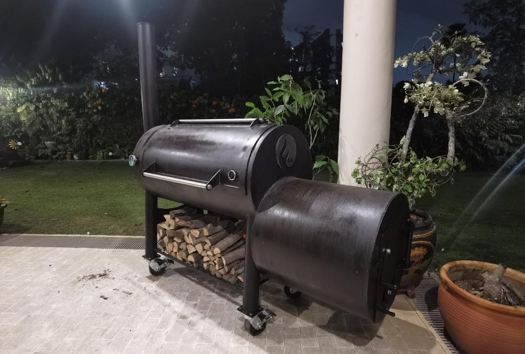 SOL BBQ Offset Smoker for Low & Slow BBQ / Grills / Pits, TV & Home ...