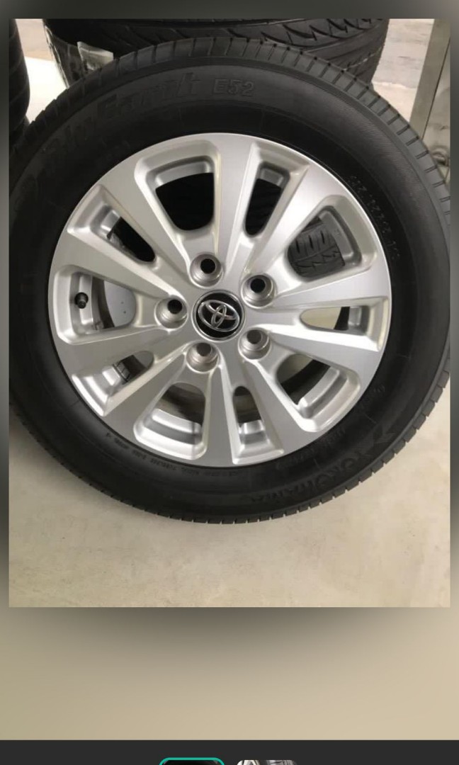 Original Toyota Rims with Yokohama Tyres, Car Accessories, Tyres & Rims ...