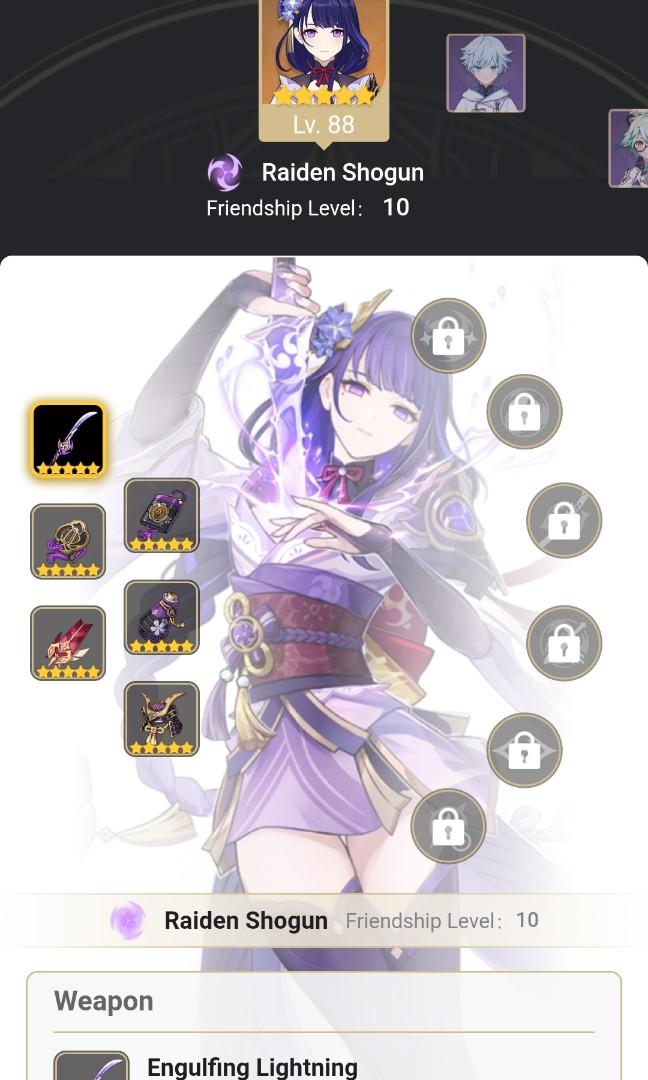 Raiden Shogun with Signature Weapon, Video Gaming, Gaming Accessories ...