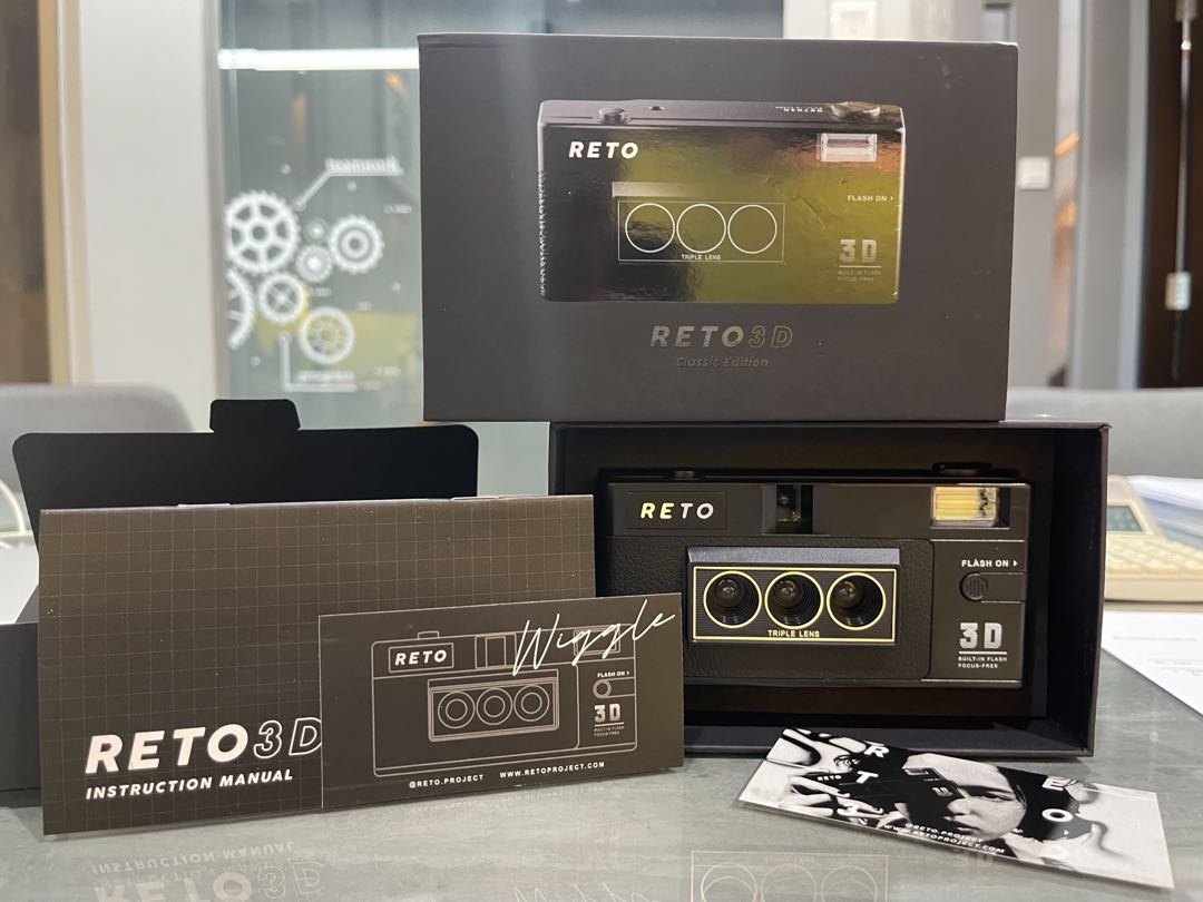 RETO 3D Classic 35mm Film Camera Classic Edition Built-In Flash Film ...
