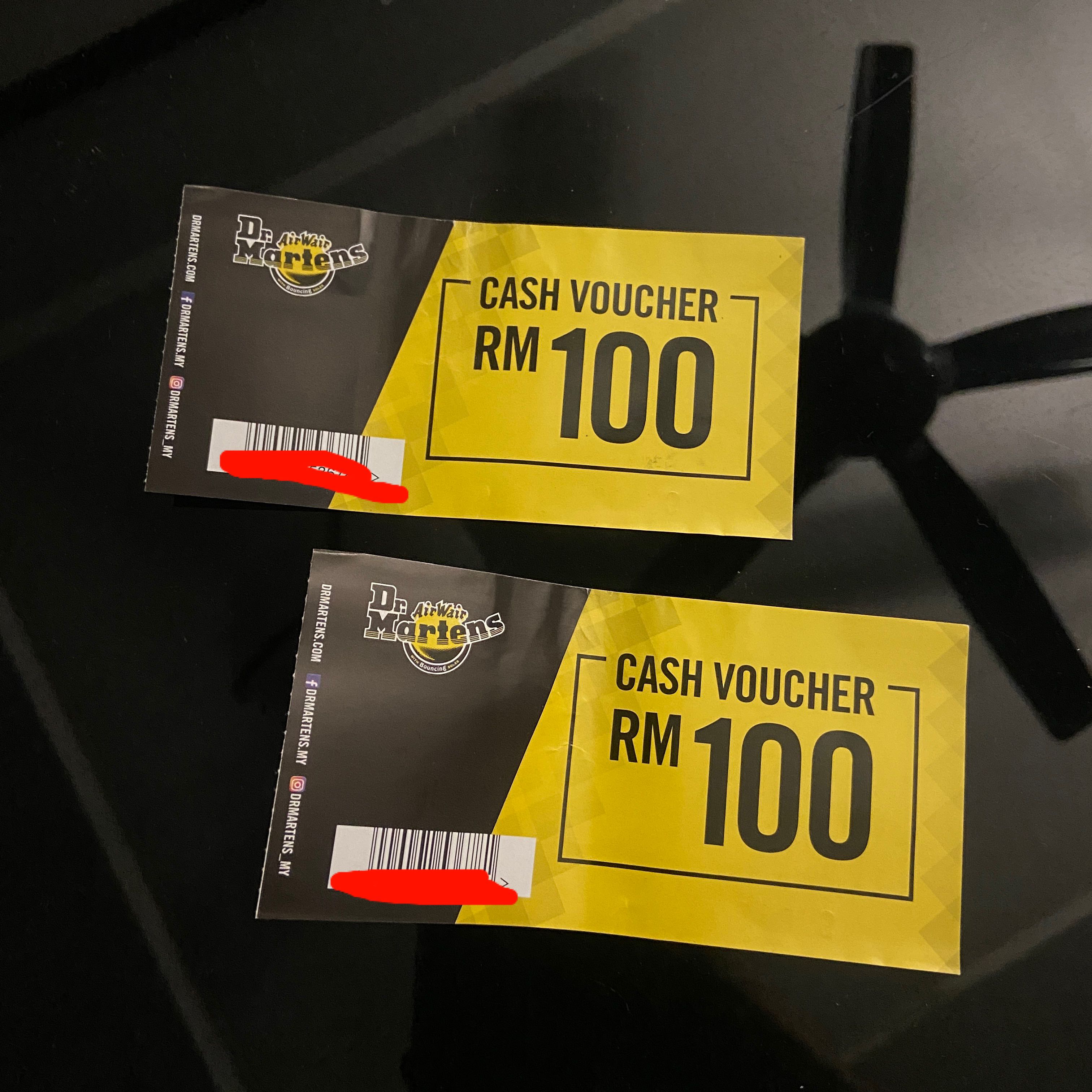 RM200 Dr Martens Cash Voucher, Tickets & Vouchers, Vouchers on Carousell