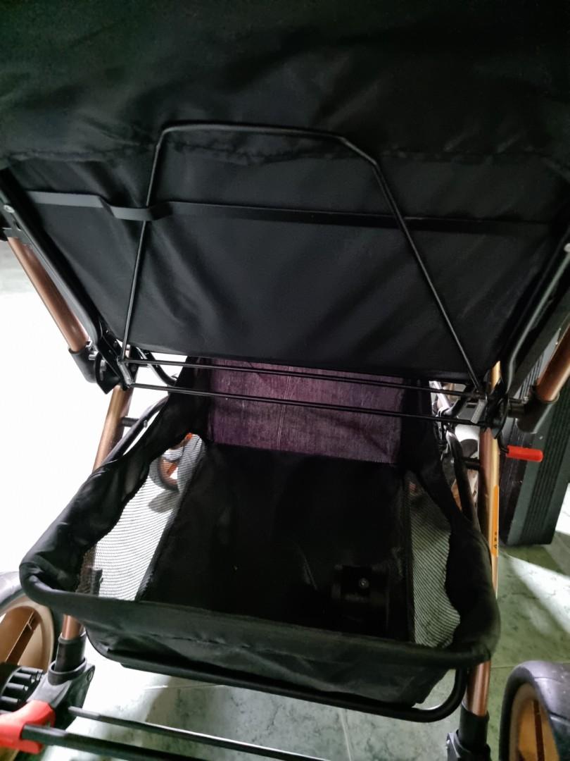 Rose Gold Frame Stroller, Babies & Kids, Going Out, Strollers on Carousell