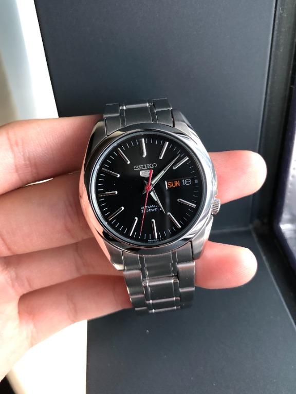 Seiko 5 SNKL45J1 "Made In Japan" Automatic 21 Jewels Black Dial ...