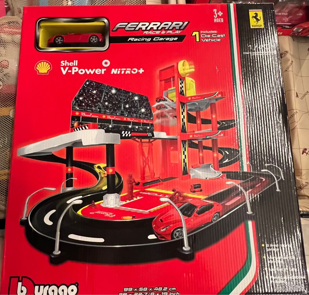 SHELL V-POWER FERRARI RACING GARAGE, Hobbies & Toys, Toys & Games on ...