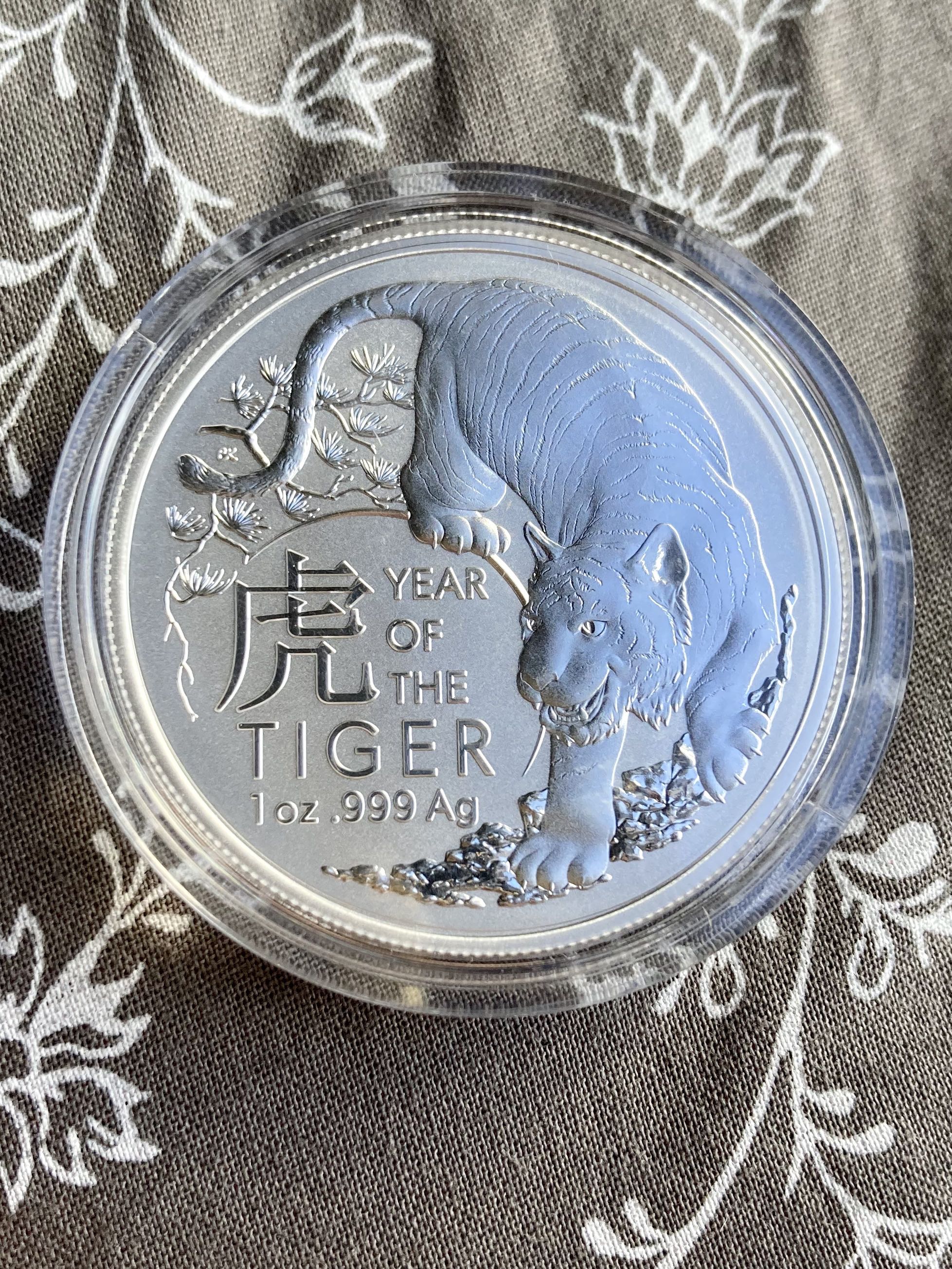 Silver Coin Lunar Year of Tiger, Hobbies & Toys, Memorabilia ...