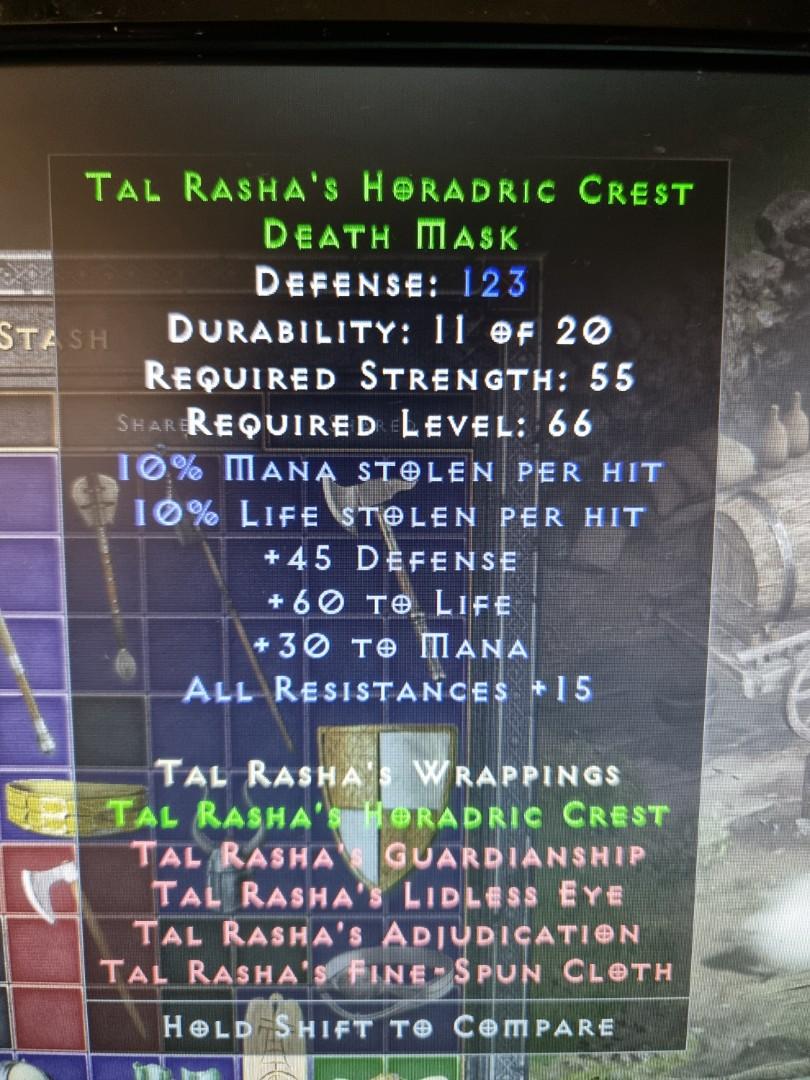 Tal Rasha Horadric Crest, Video Gaming, Gaming Accessories, In-Game ...