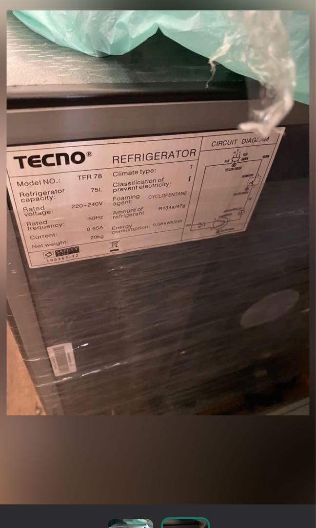 Tecno Bar Fridge, TV & Home Appliances, Kitchen Appliances ...