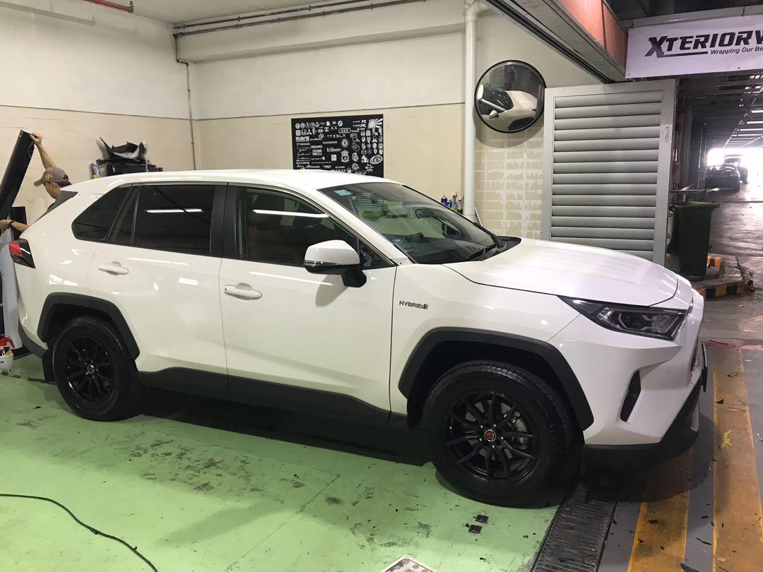 Toyota RAV4 half cut design sticker wrap, Half cut sticker wrap, Car ...