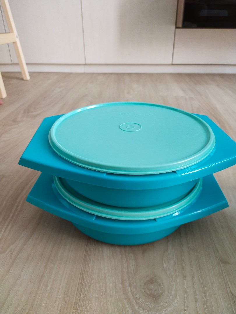 Tupperware Joy Keeper Round Server 1.8L, Furniture & Home Living ...